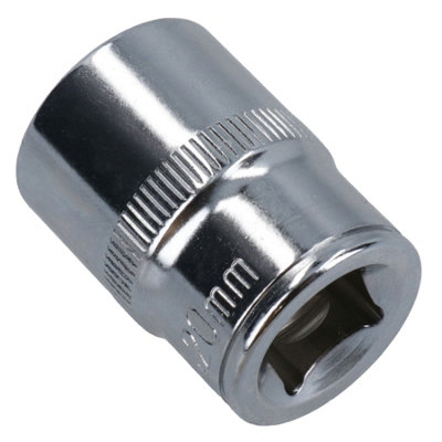 20MM 1/2IN DRIVE SHALLOW METRIC MM SOCKET 12 SIDED BI-HEX KNURLED RING