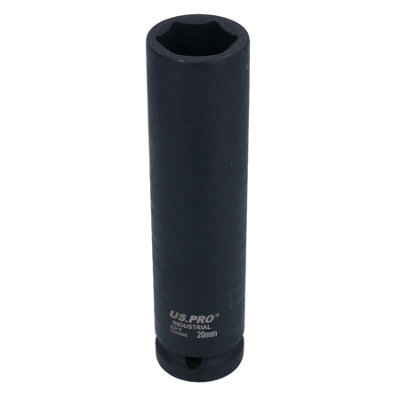 20mm Extra Deep Long Metric MM Impact Socket 1/2" Drive 6 Sided Single Hex