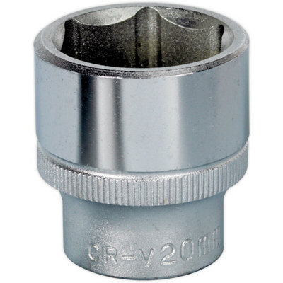 20mm Forged Steel Drive Socket - 3/8" Square Drive - Chrome Vanadium ...
