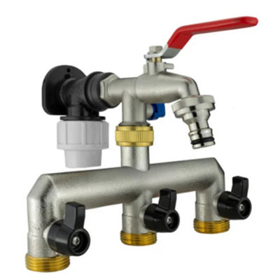 20mm MDPE Wall Plate with Four Lever Valve and Click Lock for Multi ...