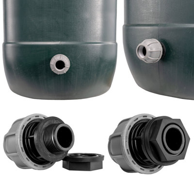 20MM MDPE ,waterbutt/water storage tank oulet fitting with nut & washers