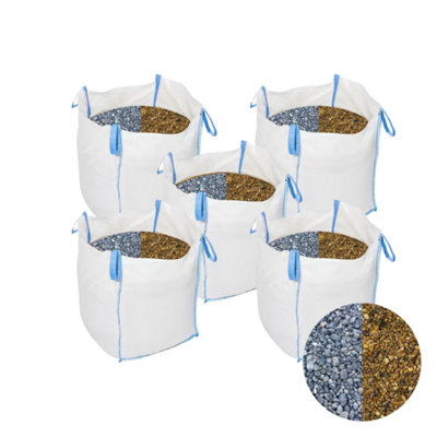20mm Non Decorative Pea Shingle/Gravel 800kg Bulk Bag (x5 Bags)