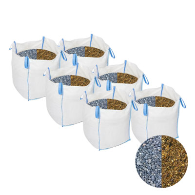 20mm Non Decorative Pea Shingle/Gravel 800kg Bulk Bag (x6 Bags)