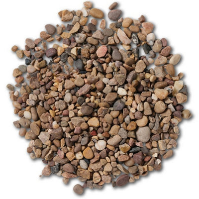 20mm Pea Gravel - Natural Stone - Premium Aggregate Bulk Bag - 850 kilos