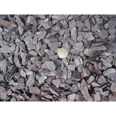20mm Plum Slate Aggregate Bulk Bag - 850 kg - L100 x W100 x H80 cm