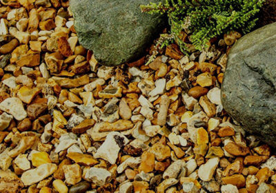 20mm Sunshine Blend Decorative Gravel - Bulk Bag (800kg) for Landscaping