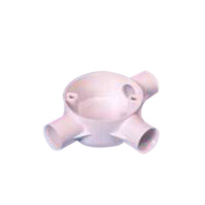 20mm TEE 3 Way Conduit Box White PVC