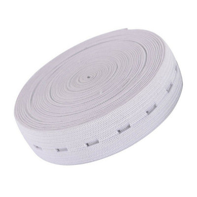 20mm Wide Strechable Buttonhole Elastic Band for Trouser Waistbands ...
