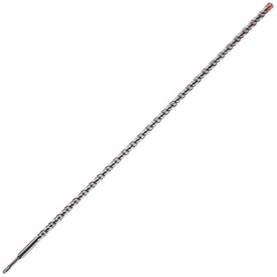 20mm x 1000mm Long SDS Plus Drill Bit. TCT Cross Tip With Copper ...