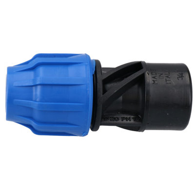 20mm x 3/4" MDPE Female Adapter Compression Coupling Fitting Water Pipe 2PK