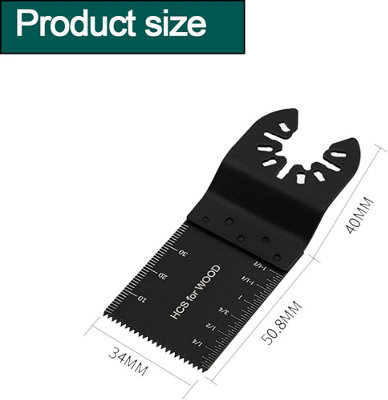 20pc Oscillating Multi Tool Saw Blades Set Carbide Blade Metal Wood PVC ...