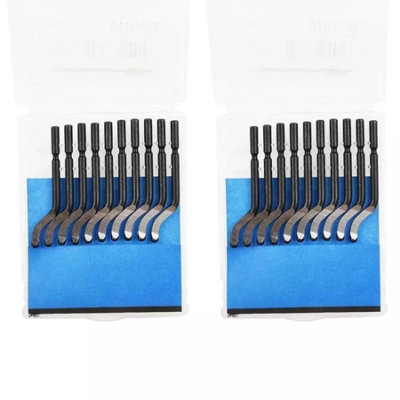 20pcs BS1010 Deburring Tool Blades for Metal, Copper, Steel, Iron ...