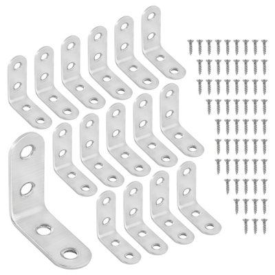 20pcs corner braces l bracket with 80 Screws Heavy Duty right angle ...