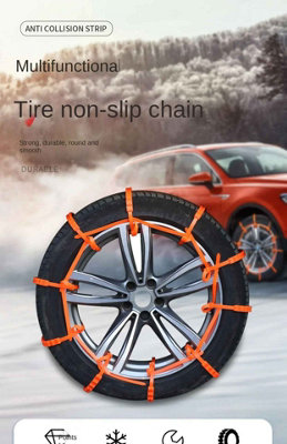 20pcs Universal Snow Anti Skid Tire Chains
