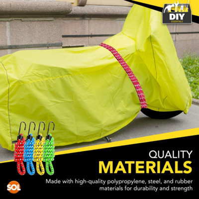 20pk Assorted Bungee Cords with Hooks, Long Bungee Cord with Hooks ...