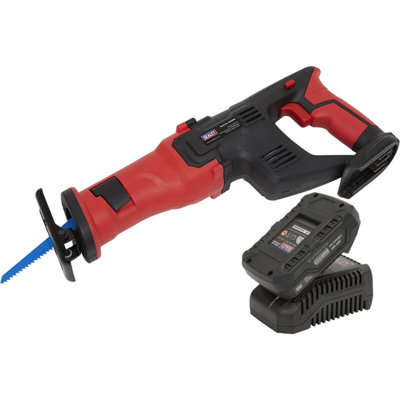 20V Cordless Reciprocating Saw & Li-Ion Battery Powerful Wood Board ...
