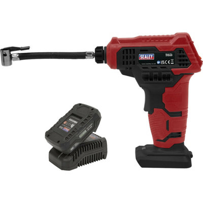 20V Cordless Tyre Inflator Kit - Includes 2Ah Battery & Charger ...