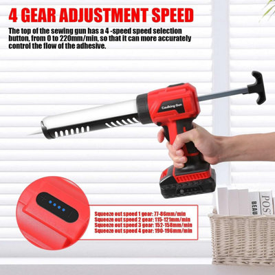 20V Electric Silicone Gun 2000mAh Cartridge Gun Electric Caulking Gun ...