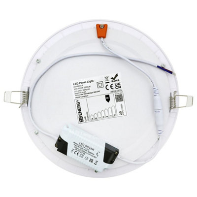 20W LED PANEL LIGHT ROUND RECESSED 6500K 20WR65K