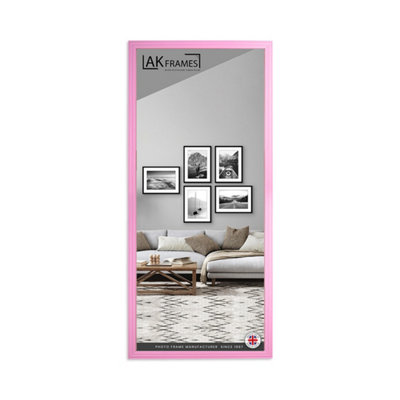 20x12" Classic Pastel Pink Modern Picture Frame - Poster Frame for ...