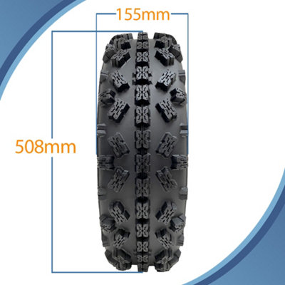 20x6.00-10 ATV Quad Tyre OBOR Advent WP05 MX Tubeless E-Marked Road ...