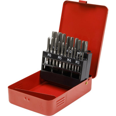 21-Piece Metric Tap Set for Precision Threading M3 to M12