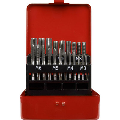 21-Piece Metric Tap Set for Precision Threading M3 to M12
