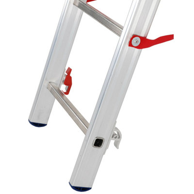 21 Rung Lightweight Combination Ladder - Versatile Extension, Step ...