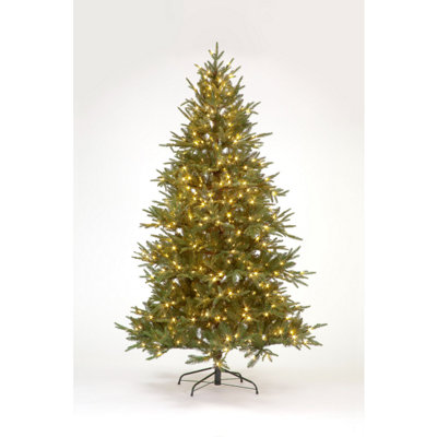 210cm Michigan Spruce Pr-Lit Tree w/2500 Tips 600 WW LED