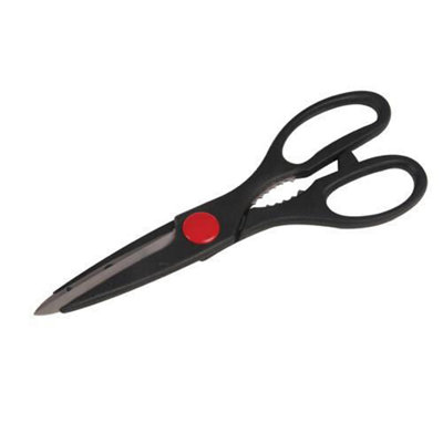 210mm 3 in 1 Scissors Nut Cracker Fish Scaler / Scaling Contoured ...