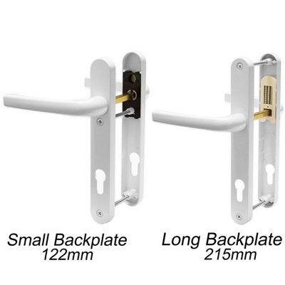 215mm UPVC Door Handle Avocet Pioneer Sprung (White) | DIY at B&Q
