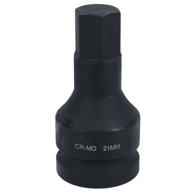 21mm 3/4" Drive Extra Deep Impact Hex Allen Key Socket Impacted 88mm Long