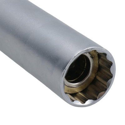 21mm Extra Long Spark Plug Socket Magnetic Thin Walled For Motorcycles ...