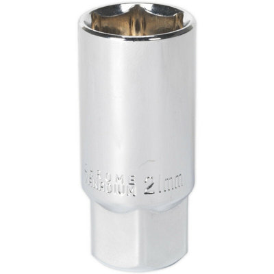 21mm Spark Plug Socket - 1/2 Inch Sq Drive - Chrome Vanadium Steel ...