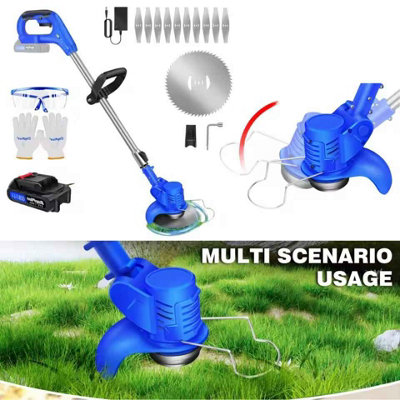 21V Cordless 3-in-1 Electric Weed Wacker, Battery Powered, Rechargeable ...