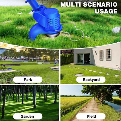 21V Cordless 3-in-1 Electric Weed Wacker, Battery Powered, Rechargeable ...