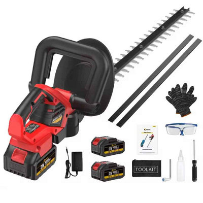21V Cordless Hedge Trimmer Easy Start 2x4000mAh Battery for Makita with ...