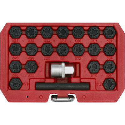 22-Piece Locking Wheel Nut Key Set for Volkswagen Audi Group Vehicles