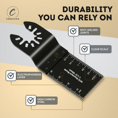 22-Piece Multi Tool Blades Set - Heavy-Duty Oscillating Saw Blades for ...
