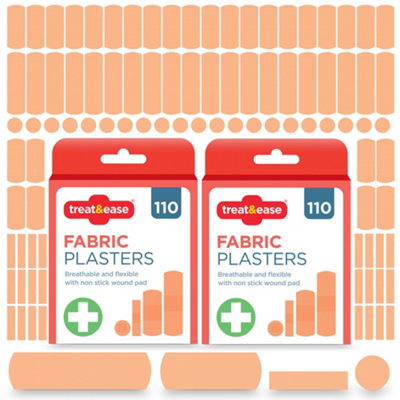 220 Fabric Plasters & Dressing Supplies, Breathable Flexible Assorted ...