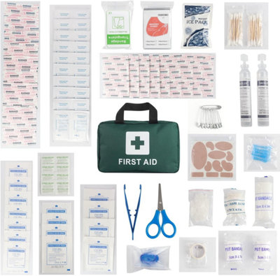 220 Piece First Aid Kit Bag Emergency Medical Kit for Travel, Home, Car ...