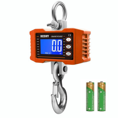 2200lb/1000kg Digital Crane Scale, Heavy Duty Hanging Scale CE ...
