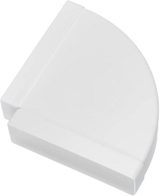 220x55mm Duct Connector - 90degree Horizontal Elbow Bend - Rectangular ...