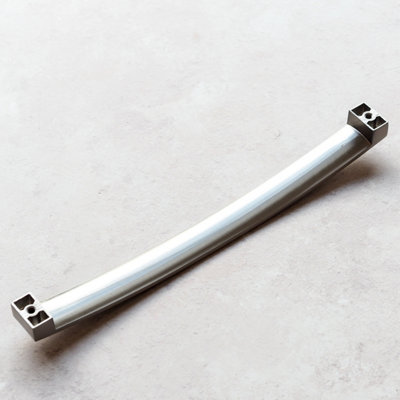 224mm Brushed Nickel Curved Bow Handle
