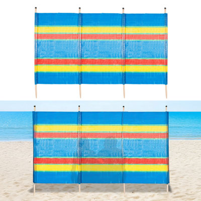 225cm X 90cm Heavy Duty Multicolour Garden Windbreaker - Windbreaker ...