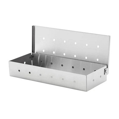 22cm Stainless Steel BBQ Smoker Box for Gas Charcoal Grills