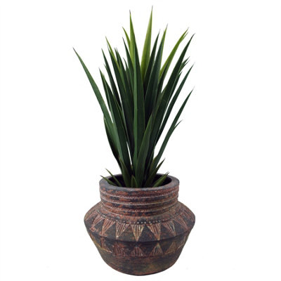 22cm x 34cm Aztec Inca Large Planter | DIY at B&Q