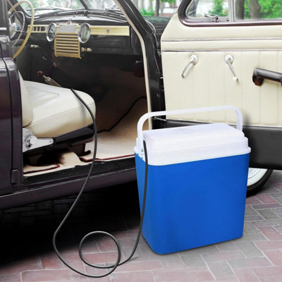 22L Large Electric Cooler Box Cold 12V In-Car Socket Camping Picnic ...