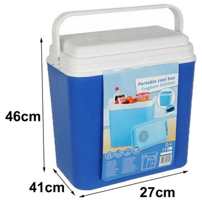 22L Large Electric Cooler Box Cold 12V In-Car Socket Camping Picnic ...