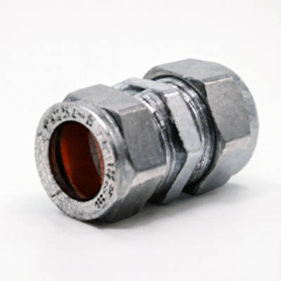 22mm C x C Coupling - Bright Chrome Finish, Compression Straight ...